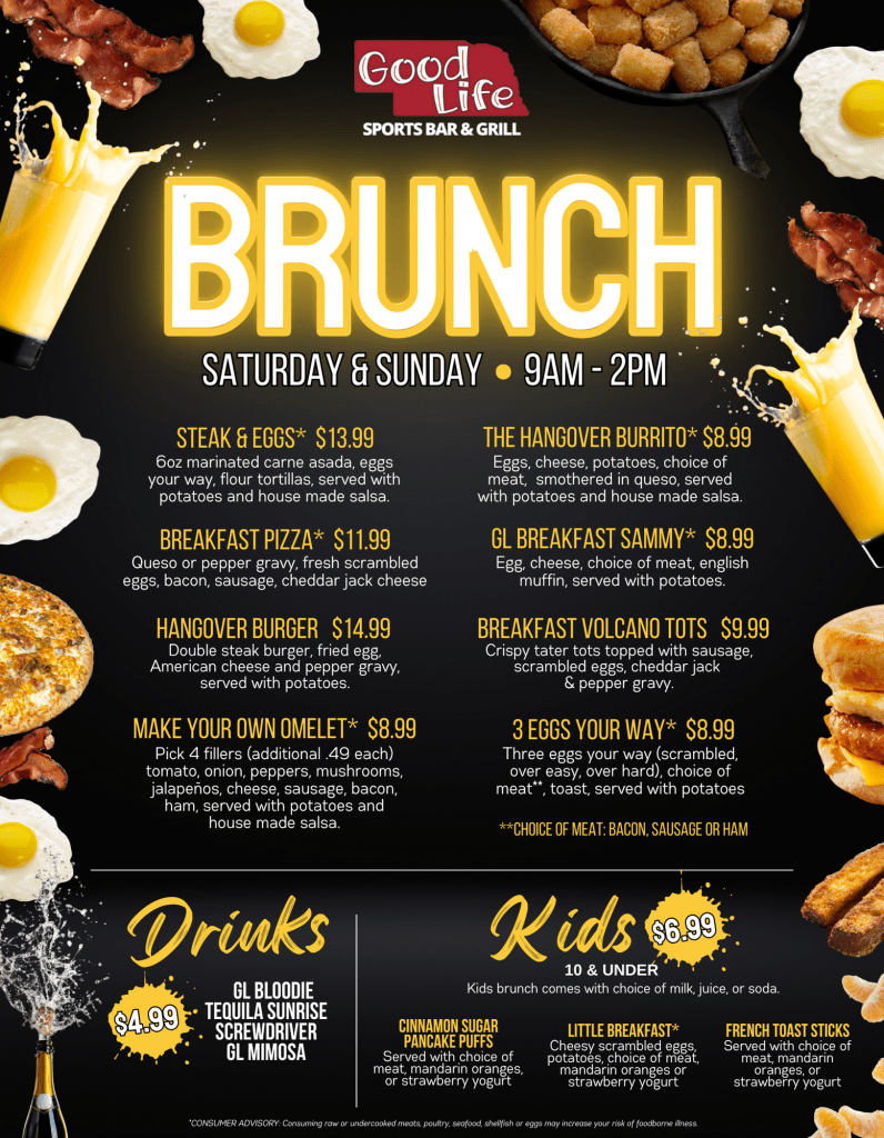 Menu - Good Life Sports Bar & Grill