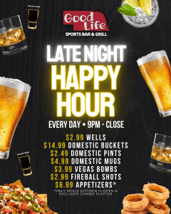 Menu - Good Life Sports Bar & Grill